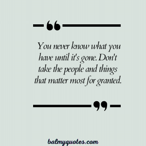 20+ Don't Take Life for Granted Quotes: Embrace Every Moment