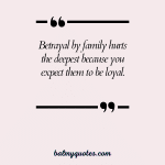 20+ Betrayed By Family Quotes (Feelings of Hurt and Loss)