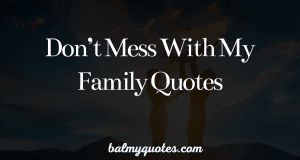 30+ Powerful Don't Mess With My Family Quotes