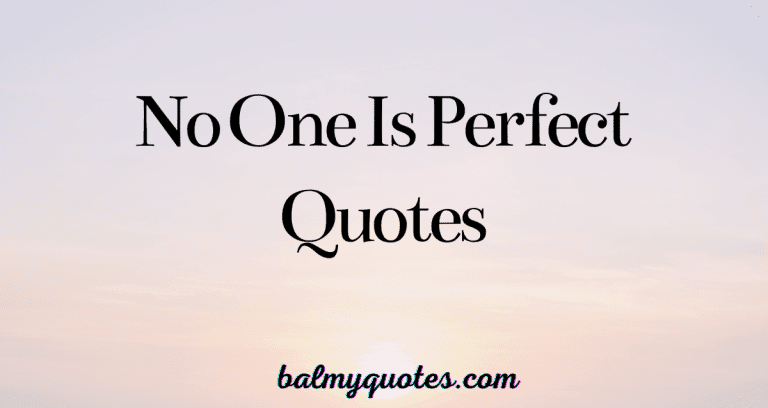 30+ No One Is Perfect Quotes (Embracing Imperfection with Wisdom)